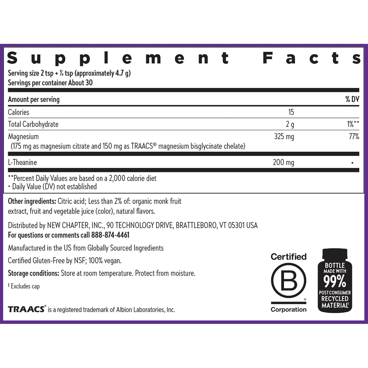 New Chapter magnesium for daily wellness