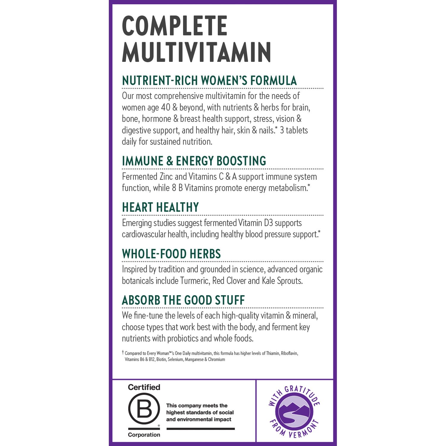 New Chapter multivitamin for vitality