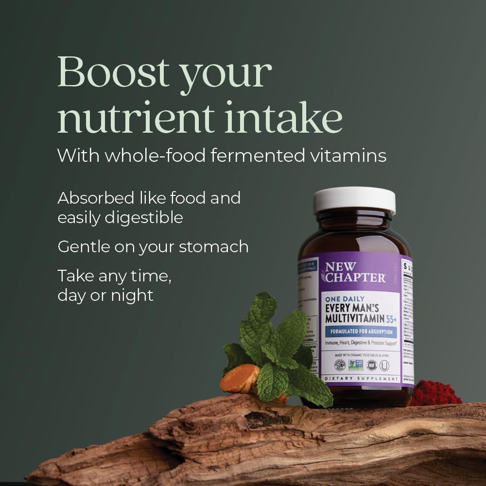 New Chapter multivitamin tablets 55+