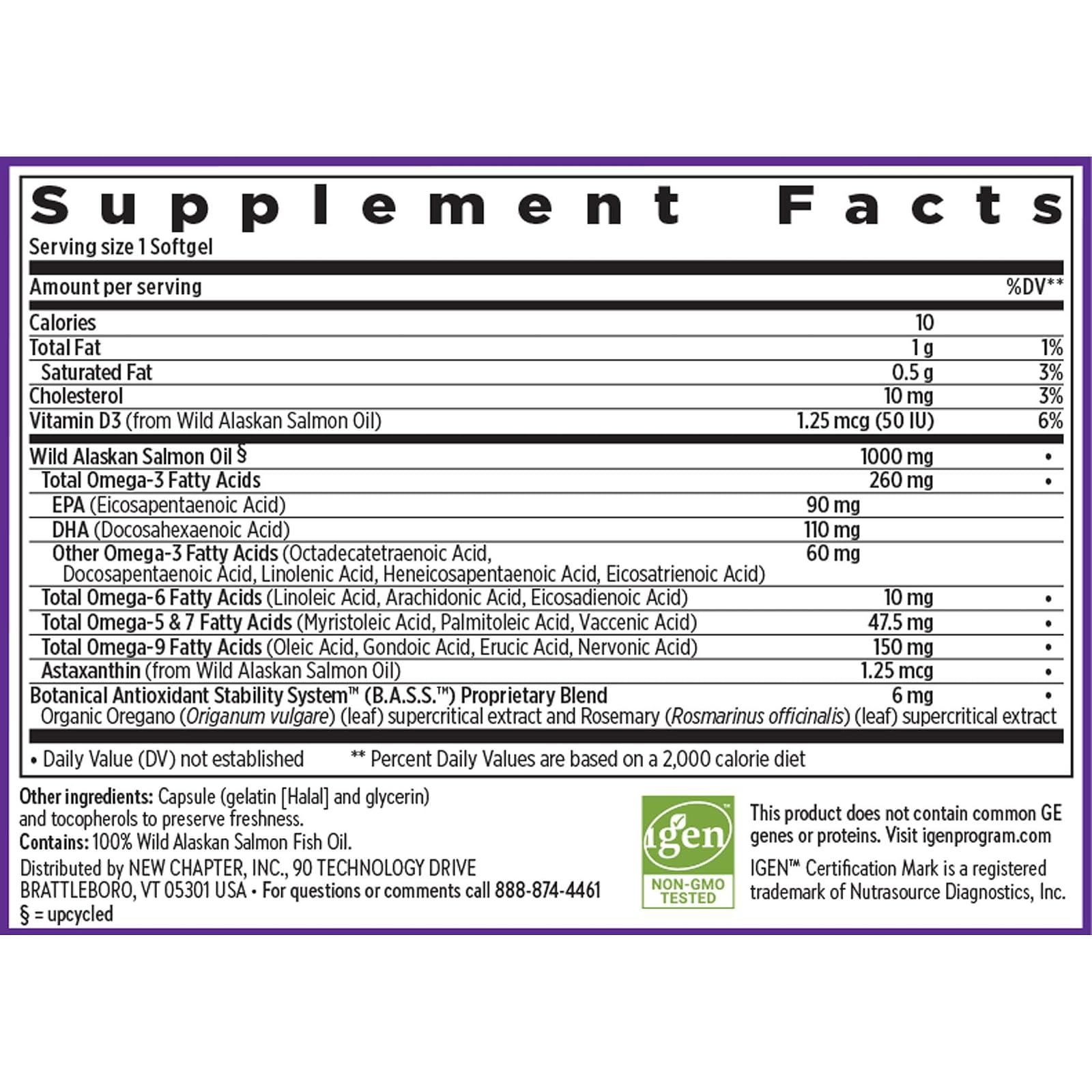 New Chapter omega 3 for joint support