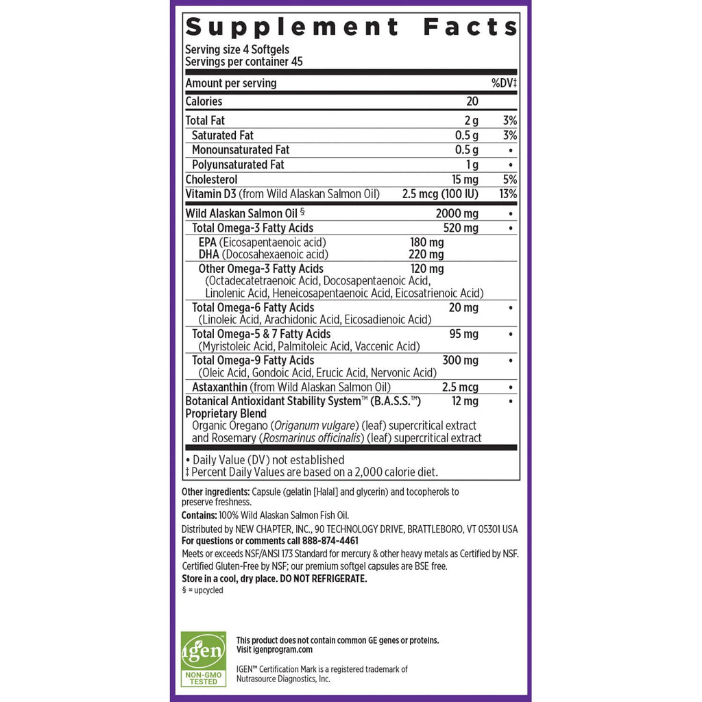 New Chapter omega 3 supplement