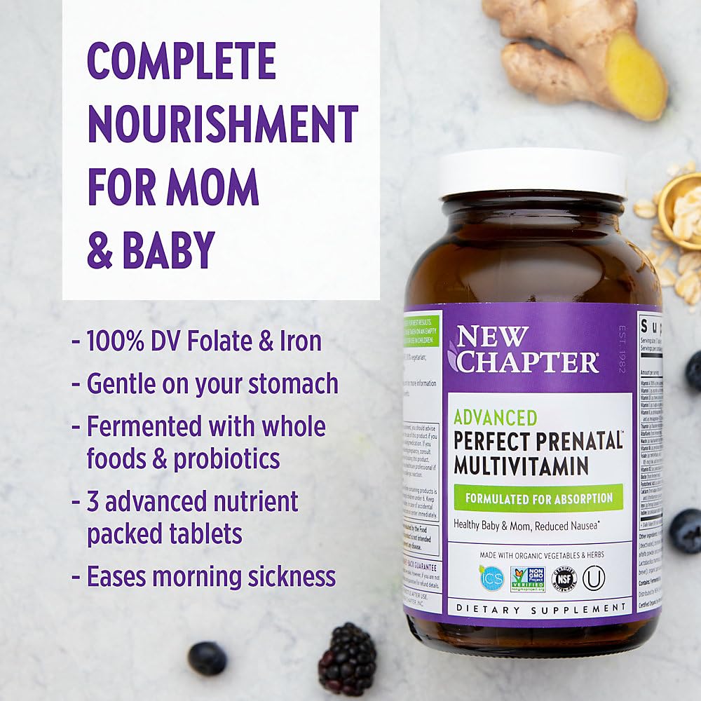 New Chapter prenatal tablets for daily nutrition