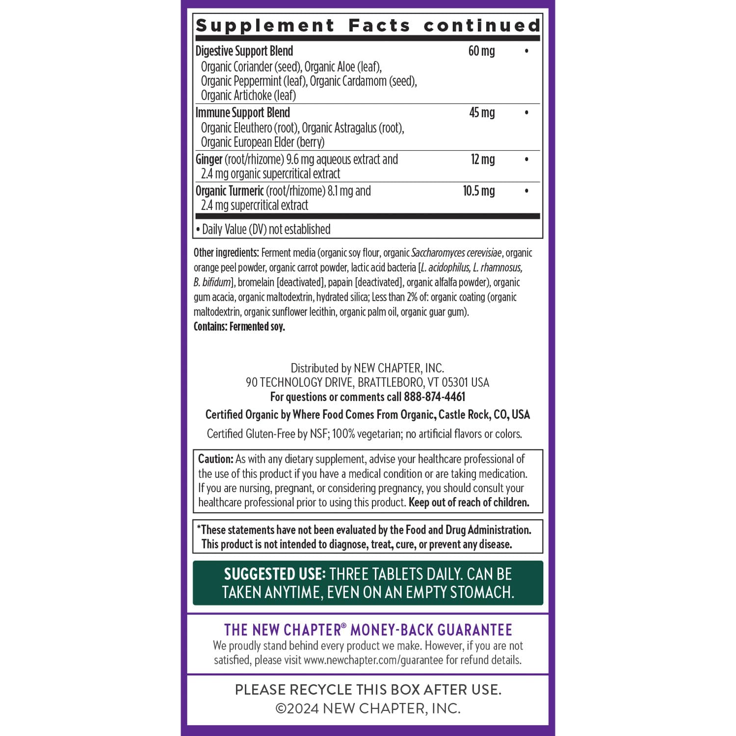 New Chapter vitamins for healthy aging