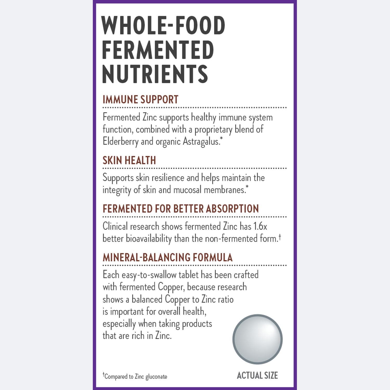 New Chapter zinc for skin health