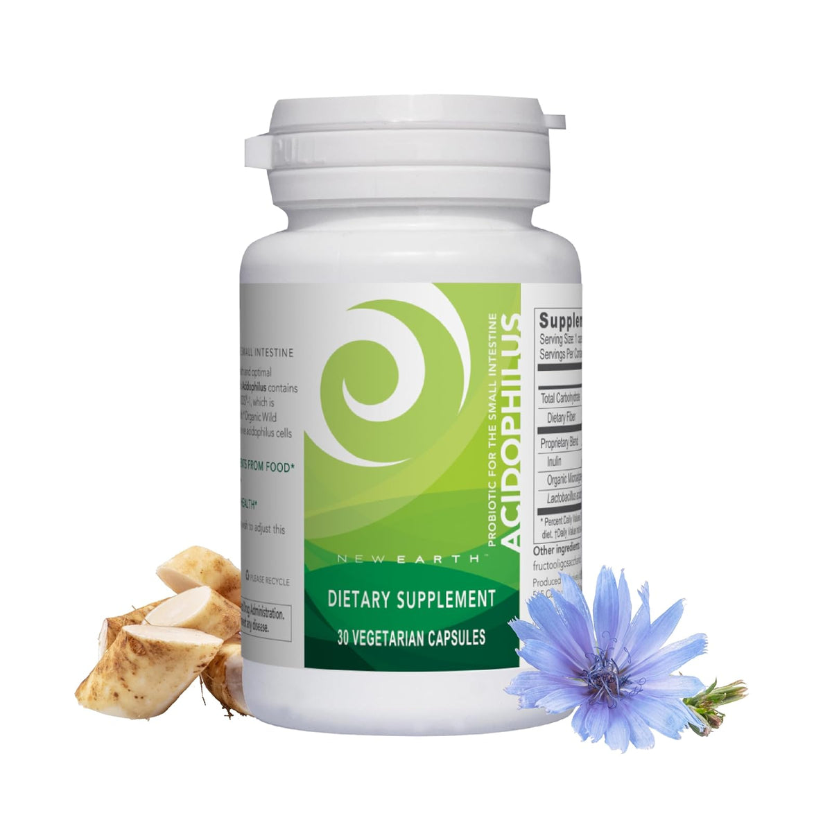 New Earth Acidophilus probiotic capsules