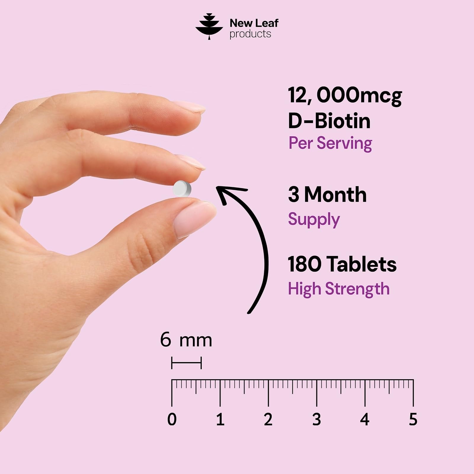 New Leaf biotin tablets for hair