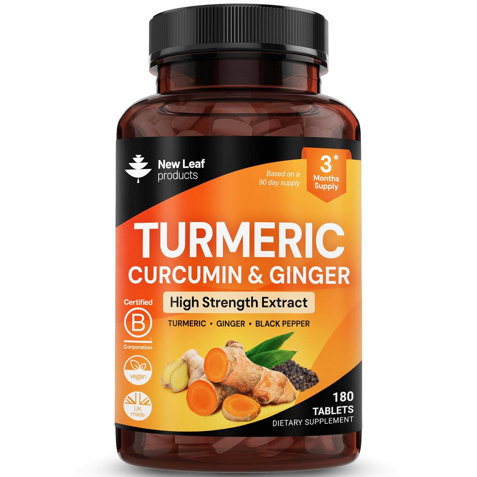 New Leaf turmeric with black pepper