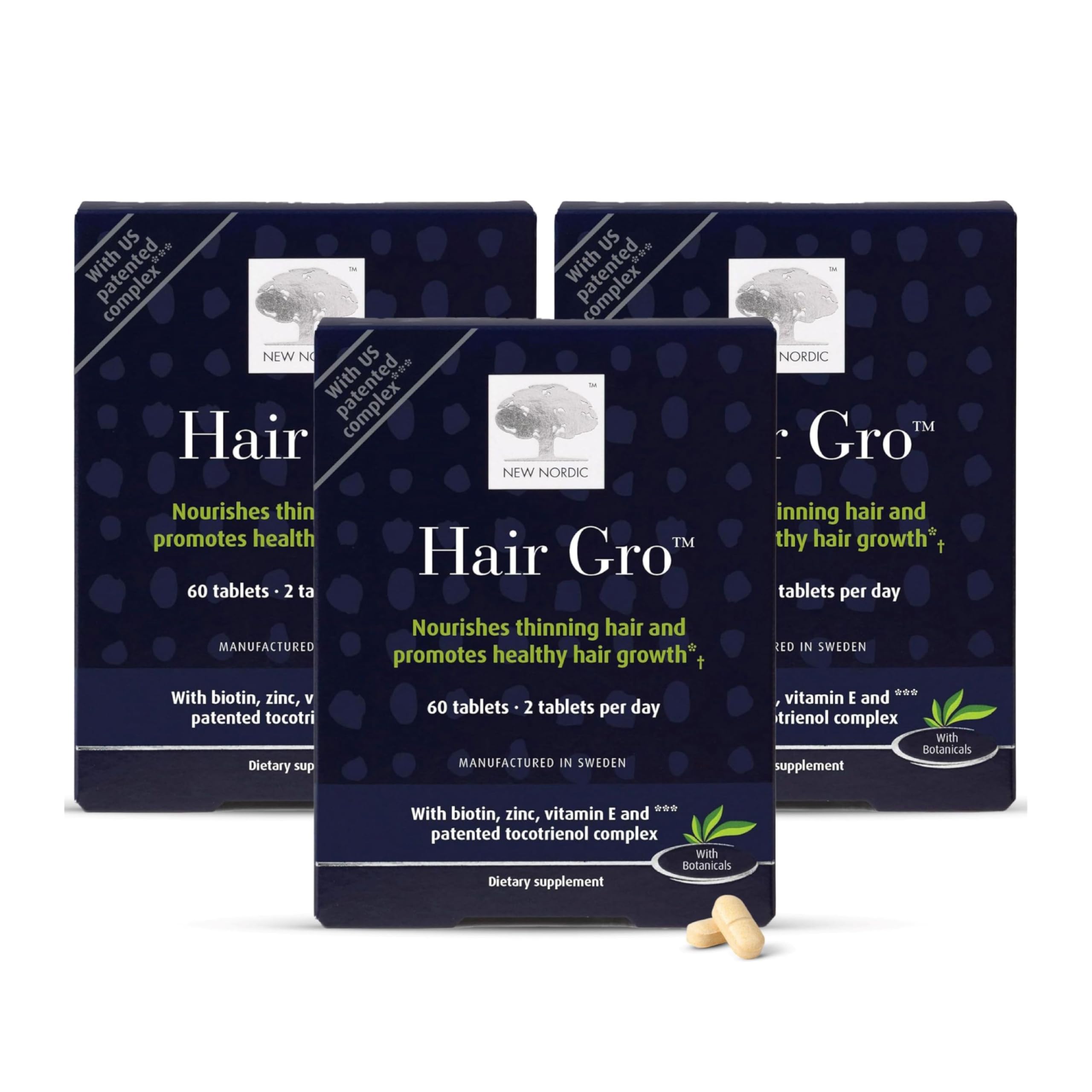 NEW NORDIC Hair GRO Tablets benefits