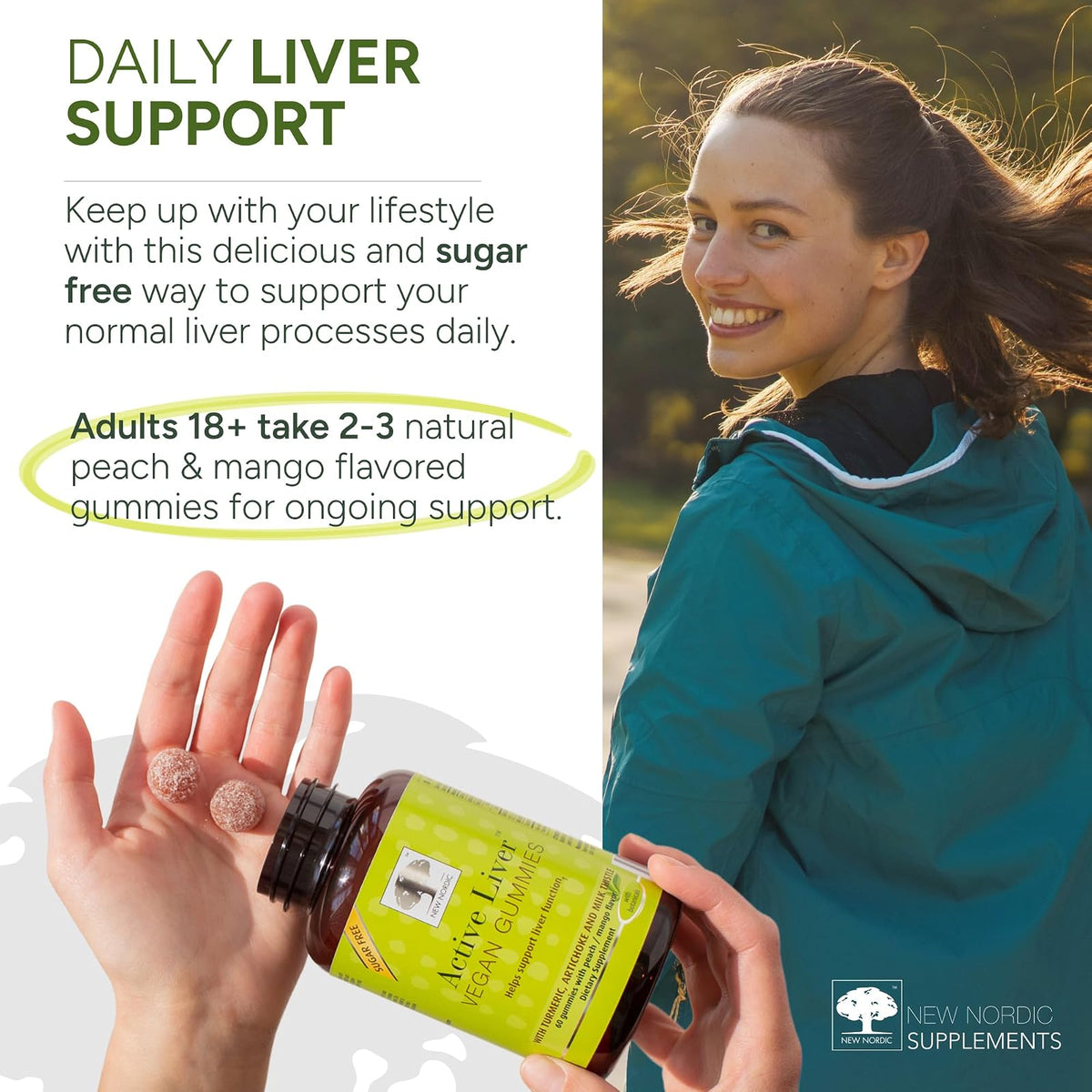 NEW NORDIC liver support gummies for daily wellness