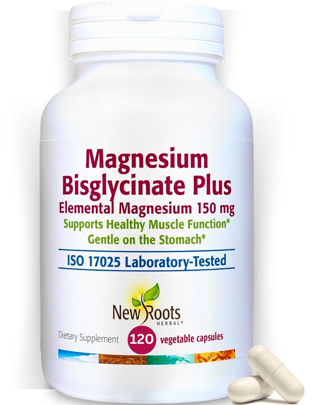 New Roots Herbal magnesium bisglycinate capsules