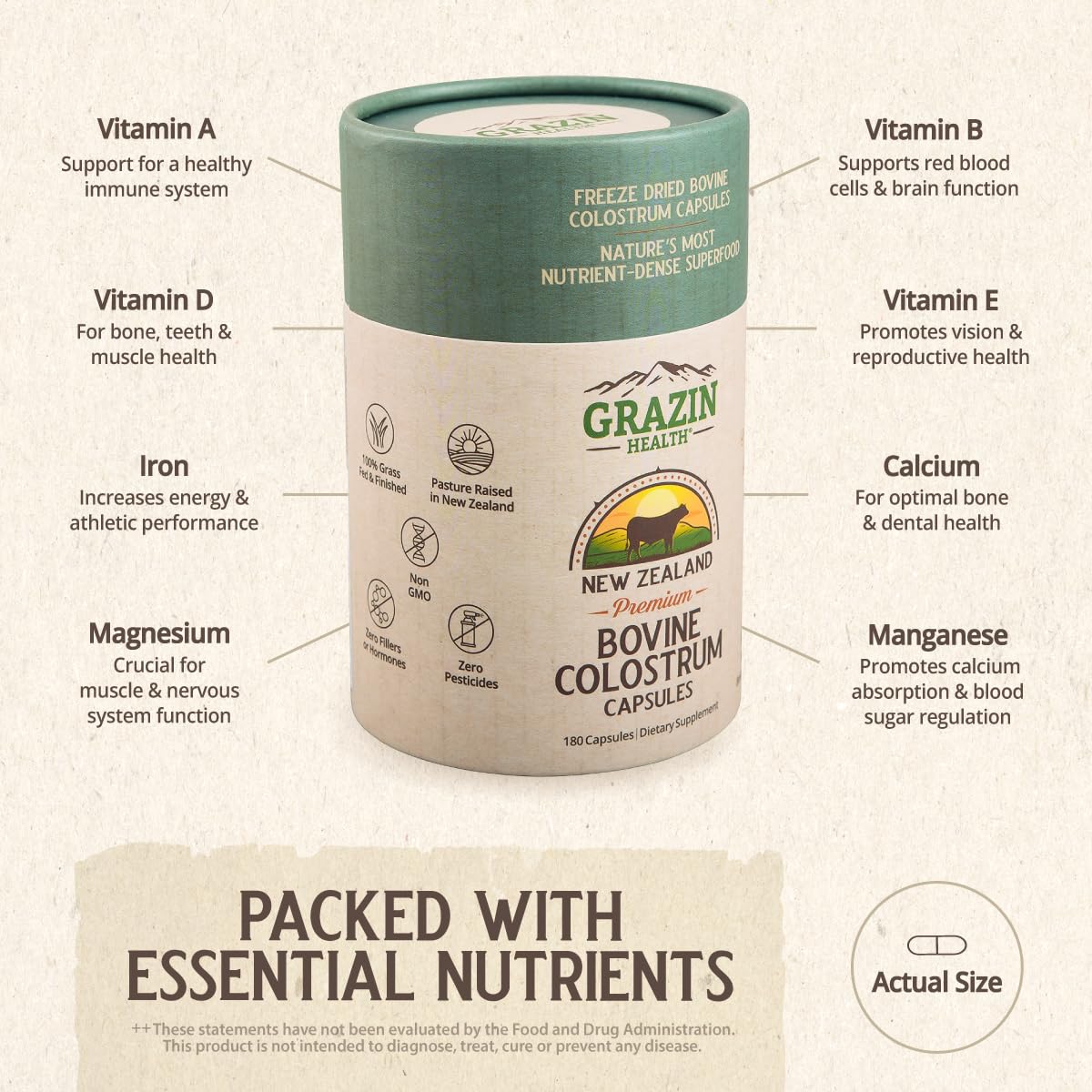 New Zealand colostrum for vitality