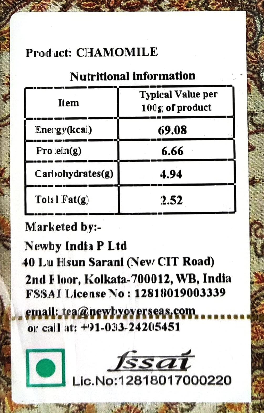 Newby Teas calming herbal infusion