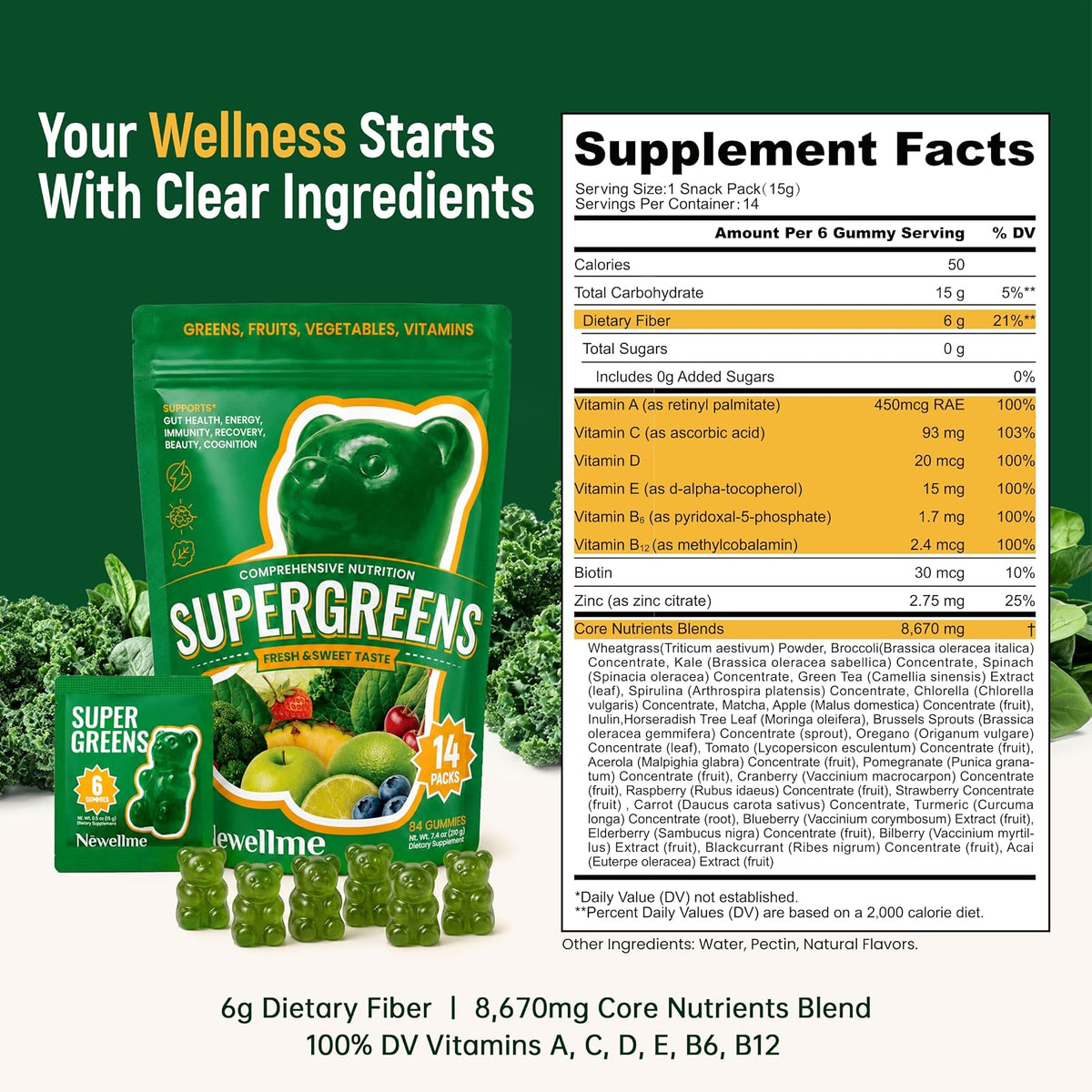 NEWELLME gummies packed with superfoods