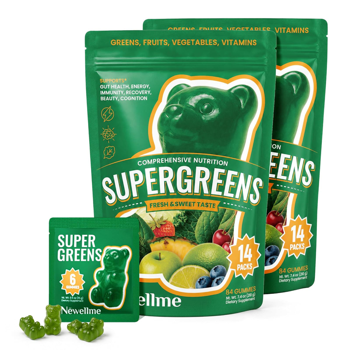 NEWELLME Super Greens Gummies daily nutrition