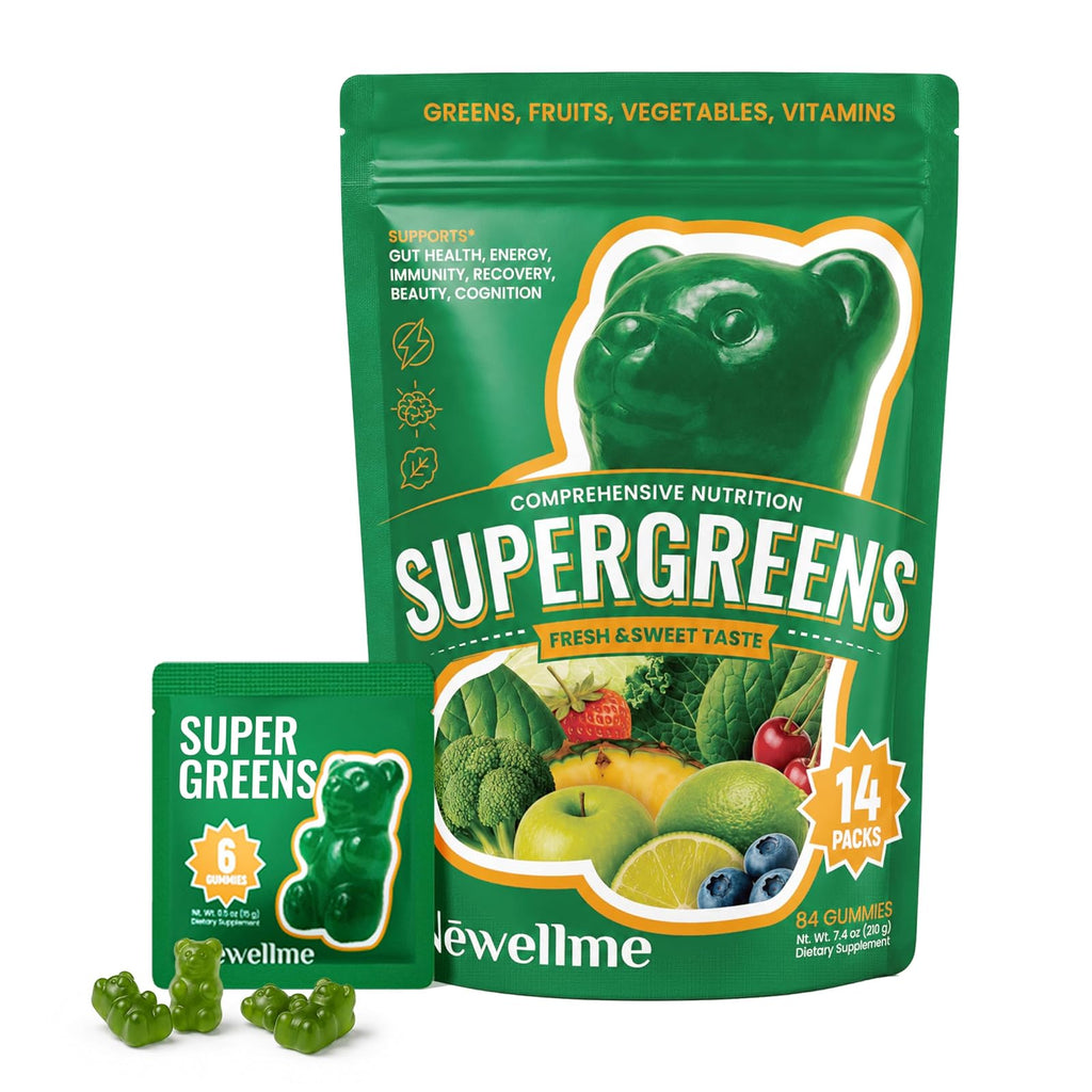NEWELLME Super Greens Gummies daily vitamins