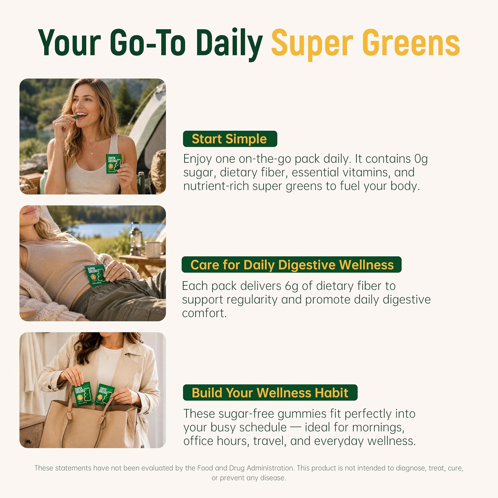 NEWELLME Super Greens Gummies with essential nutrients