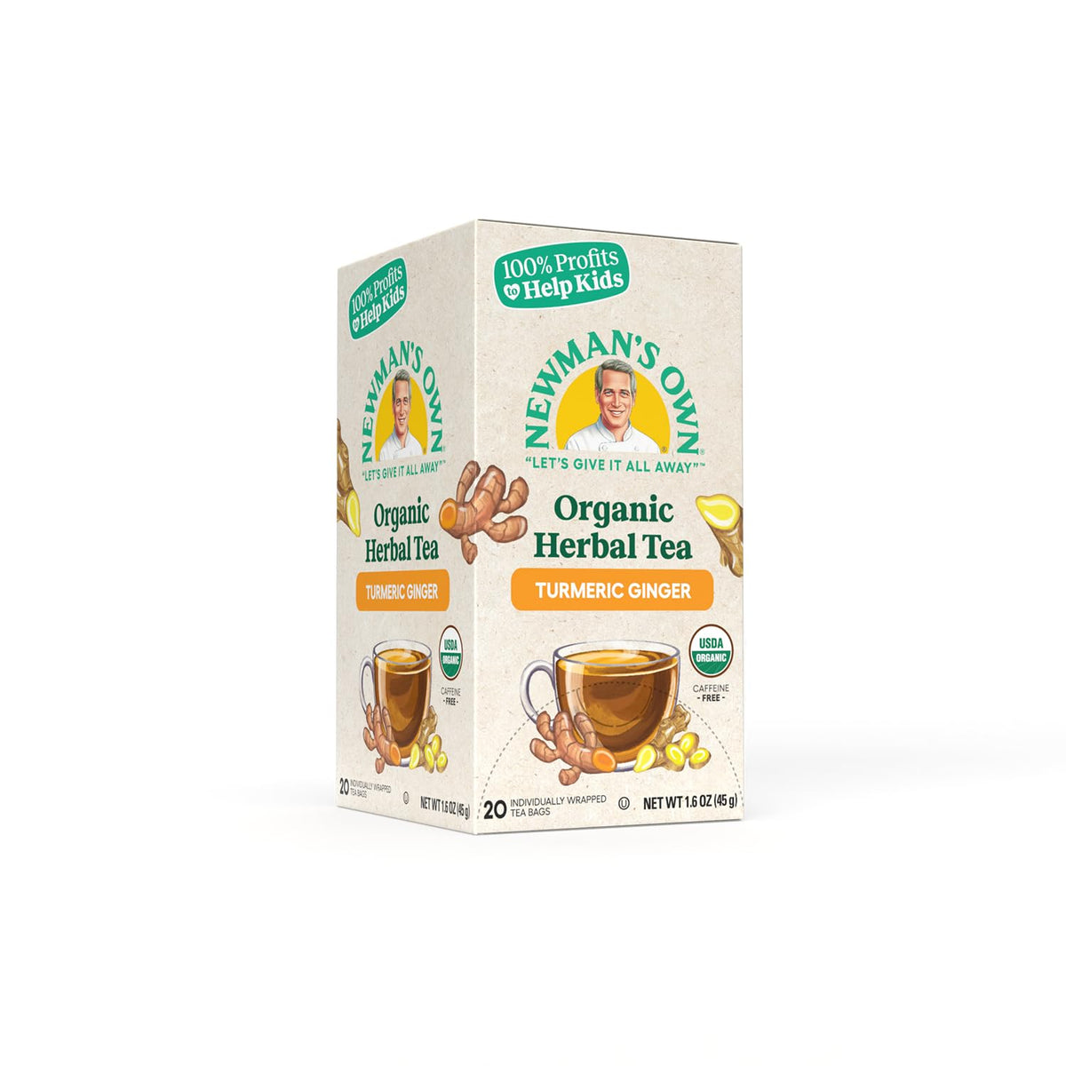 Newman's Own Organic Turmeric Ginger Tea bags