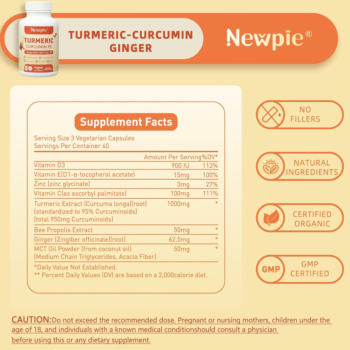Newpie turmeric extract for inflammation