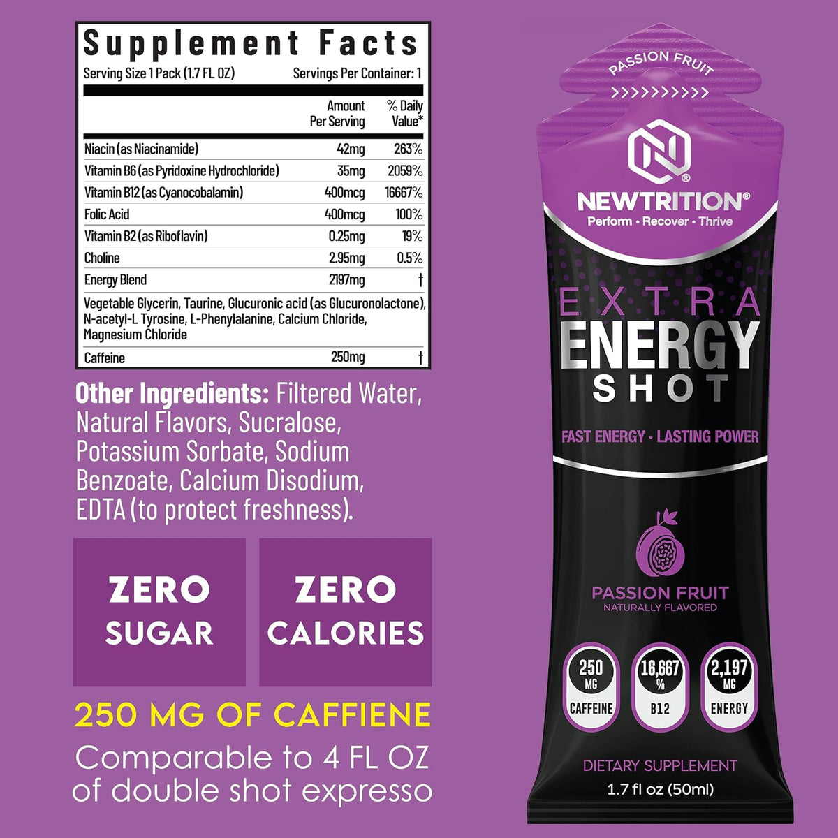 NewTrition energy shots for workout recovery