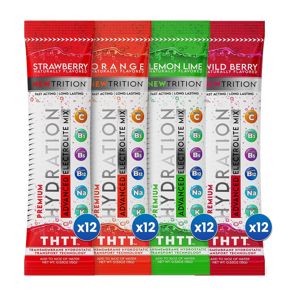 NewTrition hydration powder packets