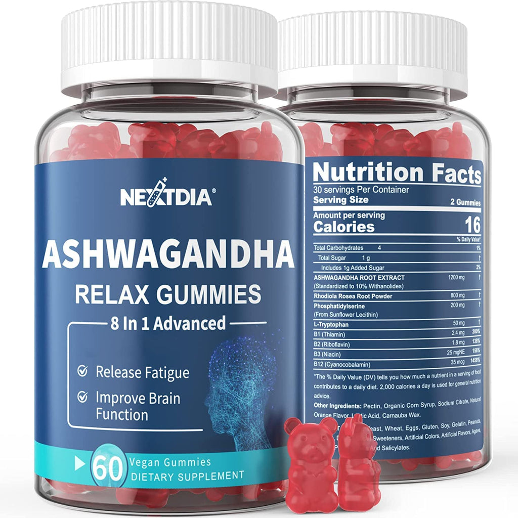 NextDia ashwagandha gummies for stress relief