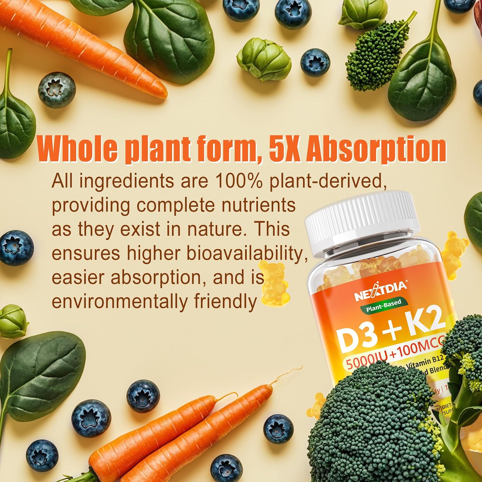 Nextdia gummies with vitamin D3 benefits