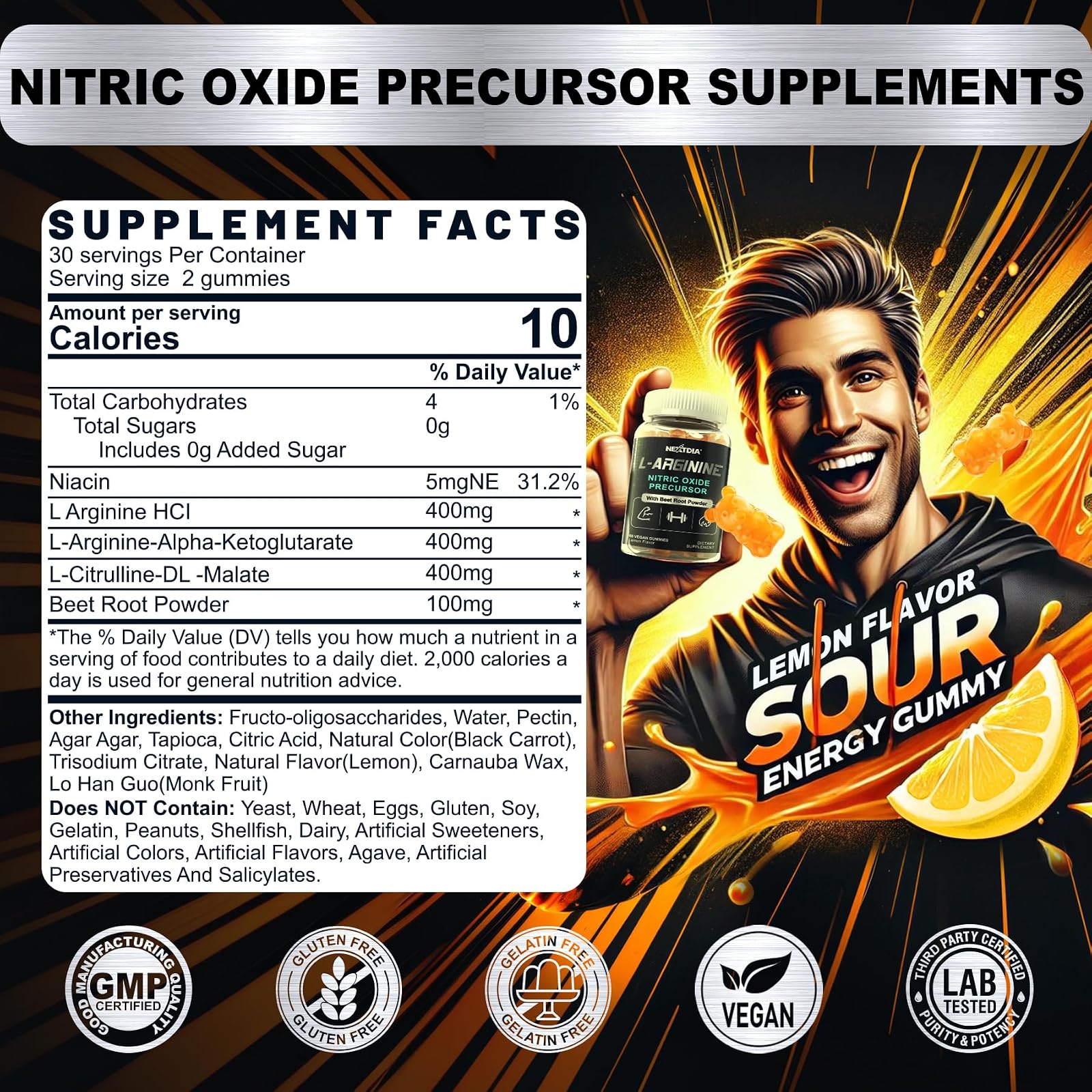 Nextdia l-arginine for enhanced performance