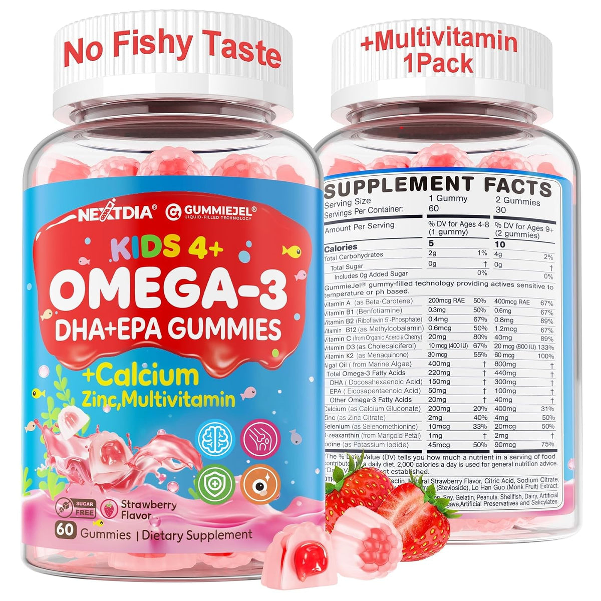 Nextdia Omega 3 gummies for kids