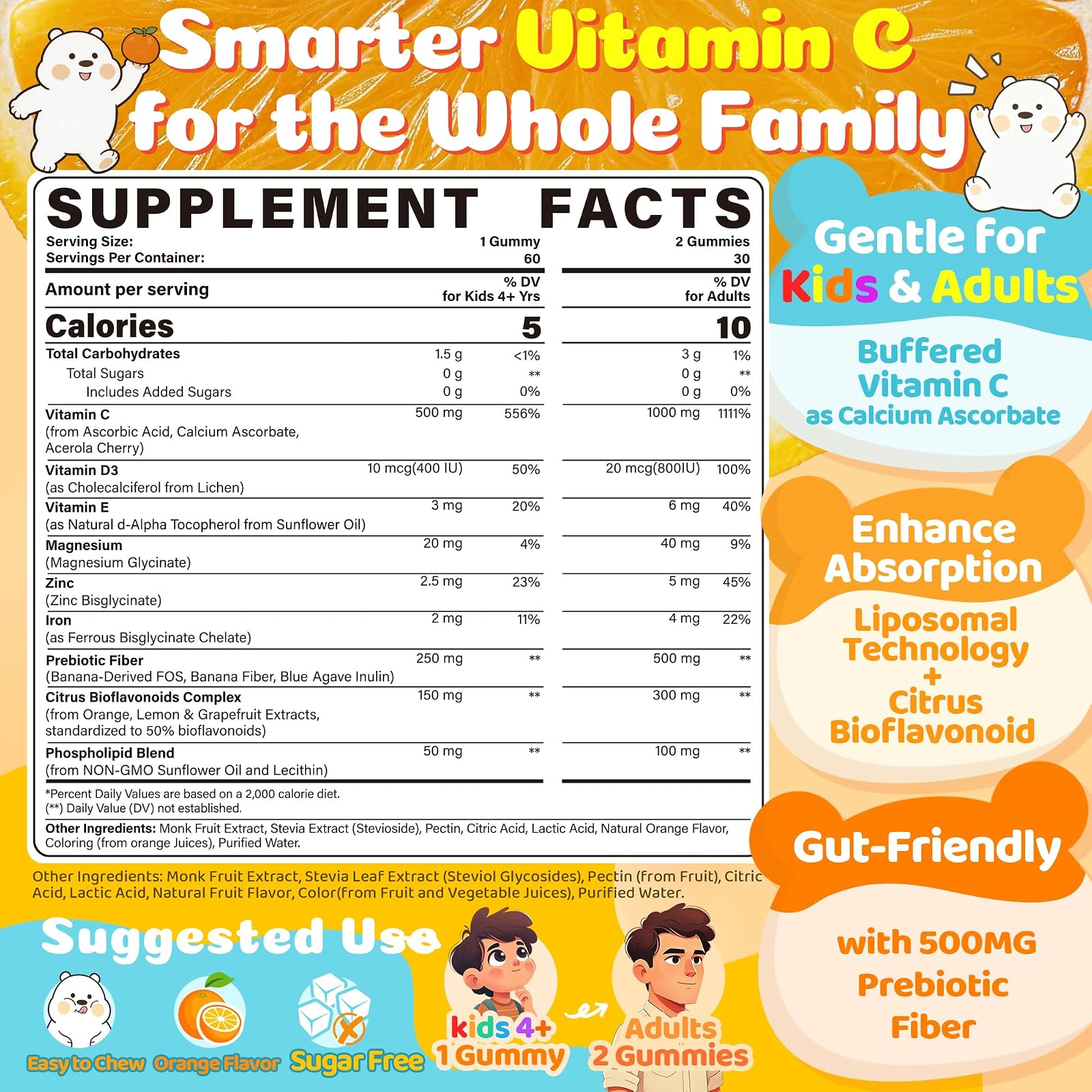 Nextdia Vitamin C gummies with 500 mg