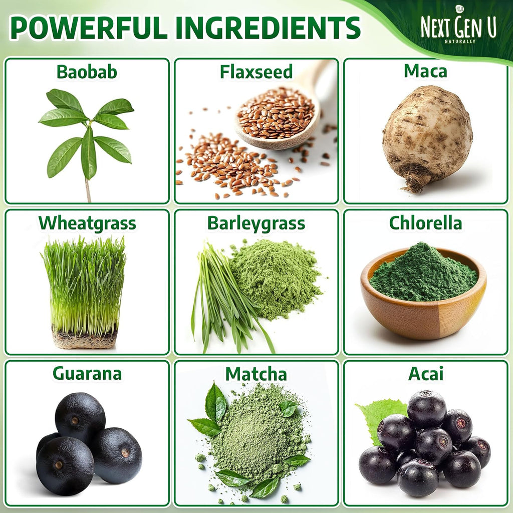 NextGenU greens powder for smoothies