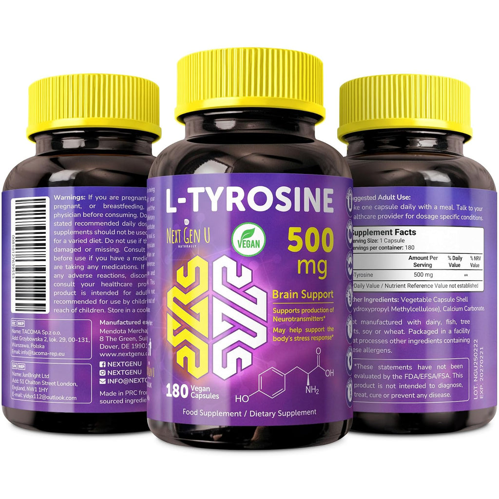 NextGenU L Tyrosine vegan capsules
