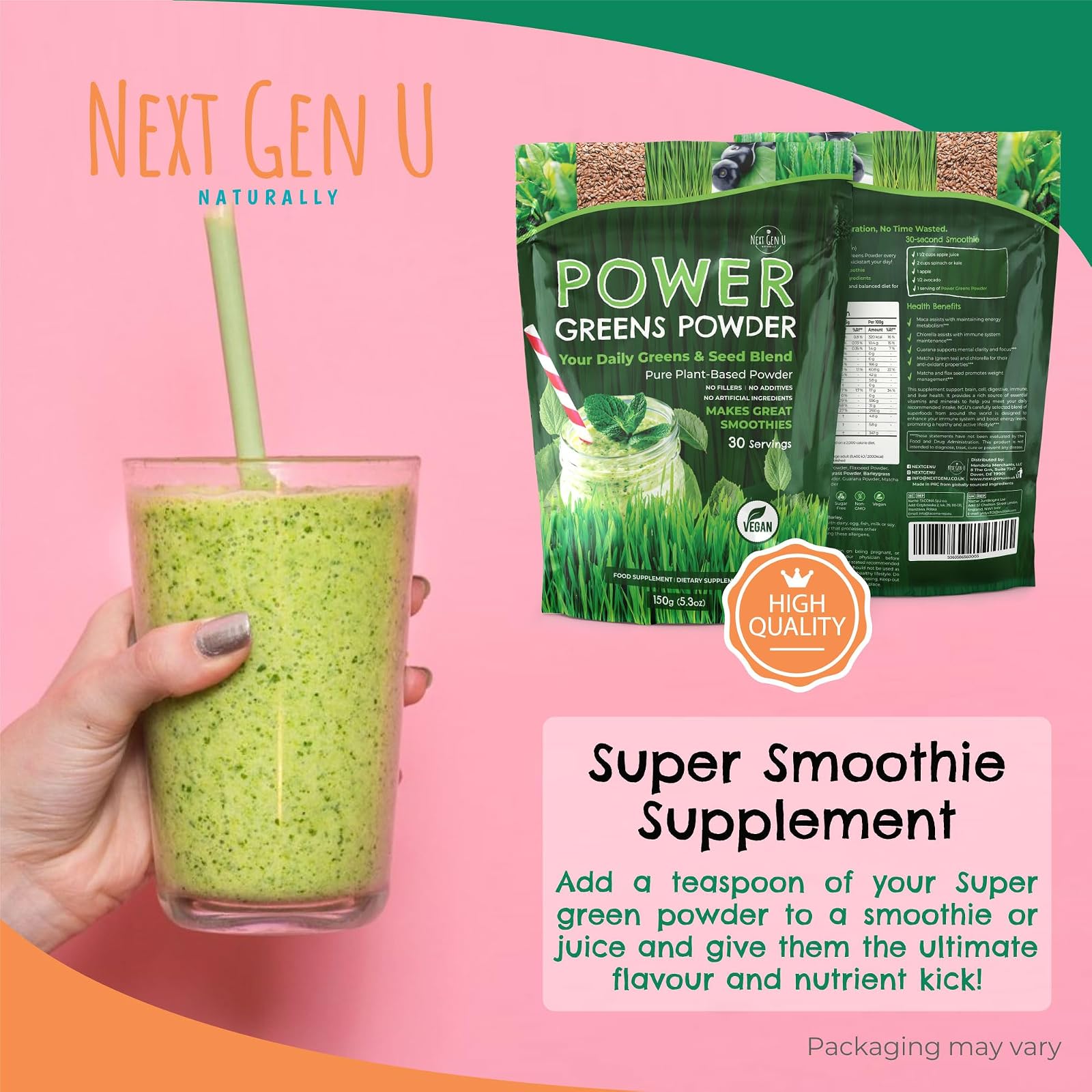 NextGenU Super Greens for daily wellness