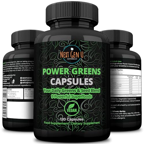 NextGenU Super Greens vegan capsules