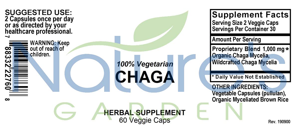 NGE Chaga capsules for immune health