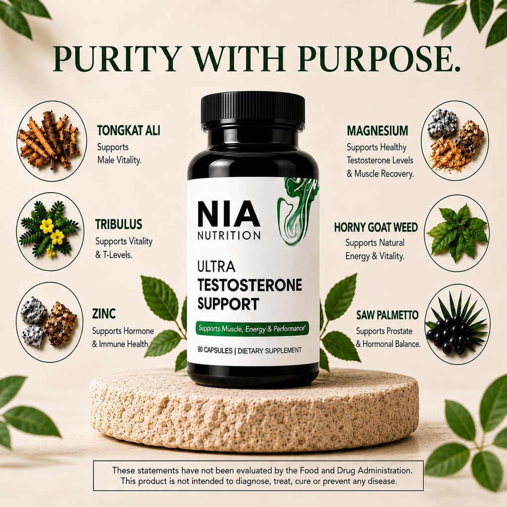 NIA Nutrition testosterone support supplement