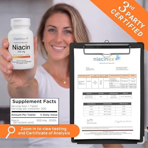 Niacin 500 mg for heart health
