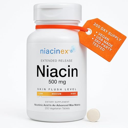 Niacin 500 mg vitamin B3 tablets