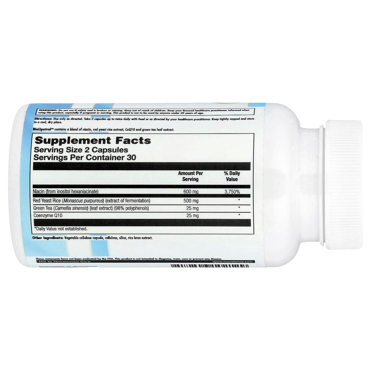 Niacin capsules for energy support