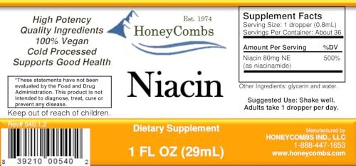 Niacin drops for energy boost