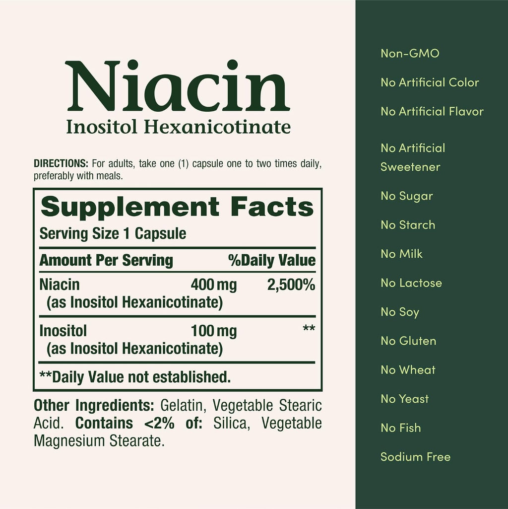 Niacin for improved circulation