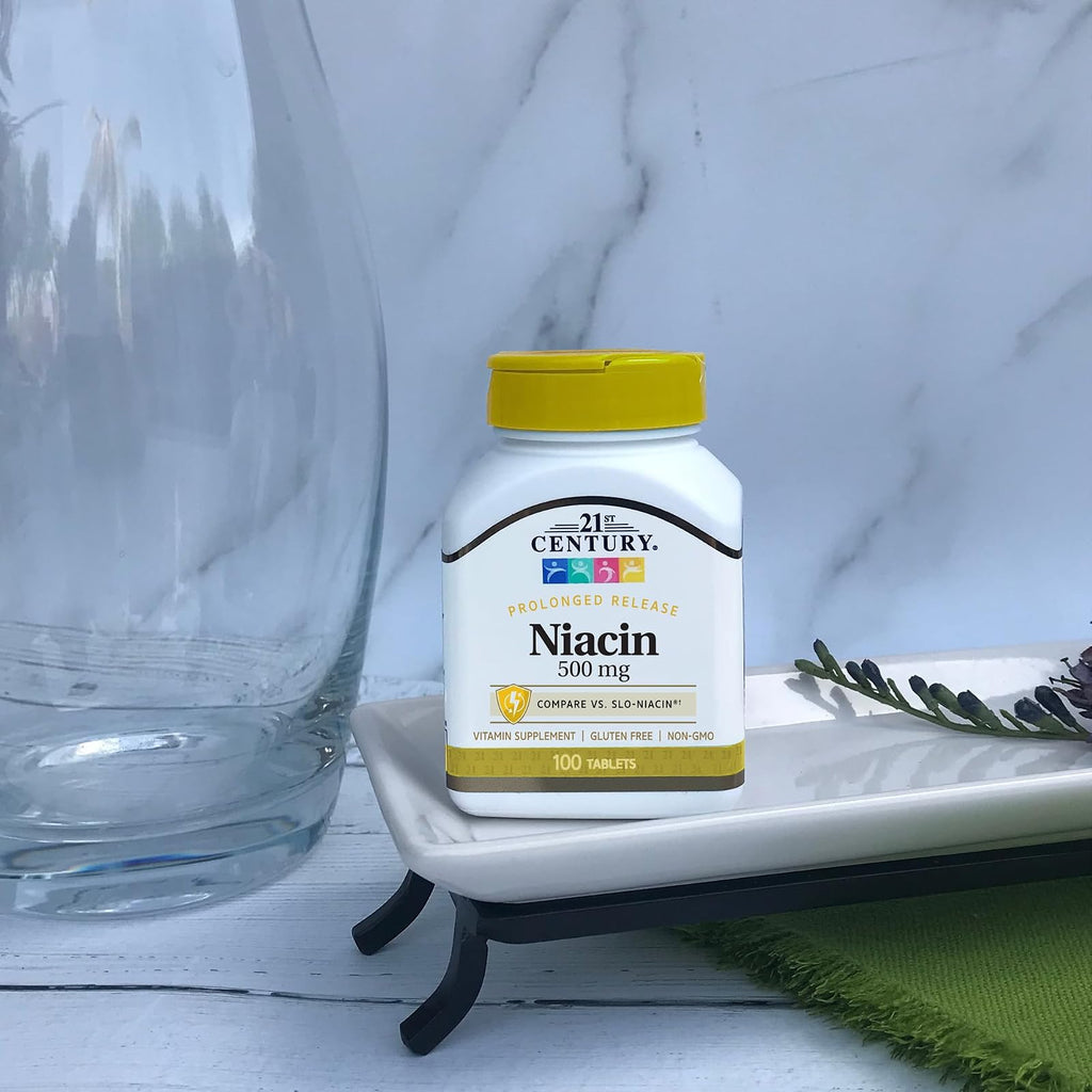 Niacin tablets for cholesterol management