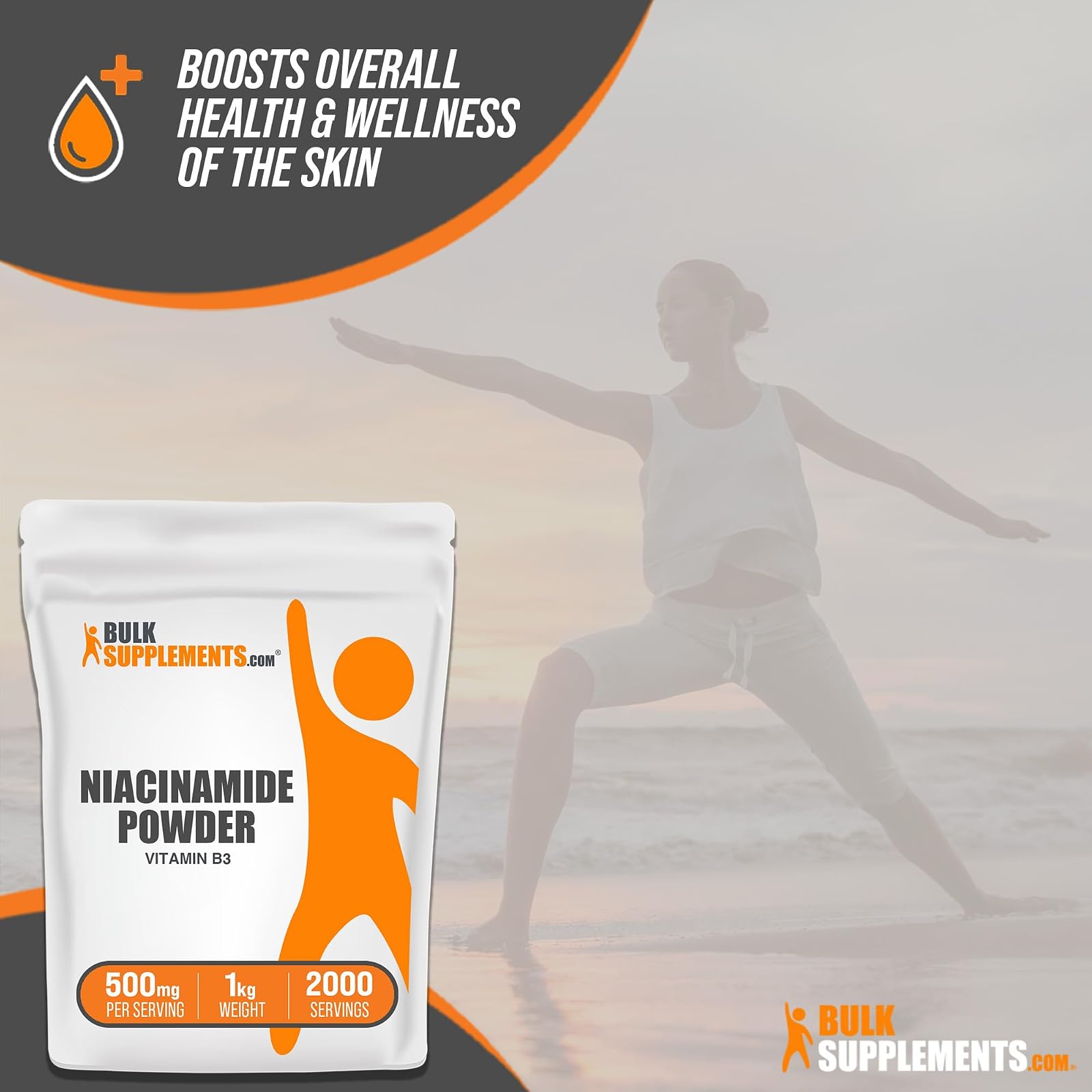Niacinamide powder for energy support