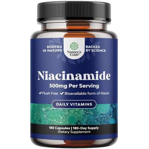 Niacinimide Vitamin B3 500 mg capsules