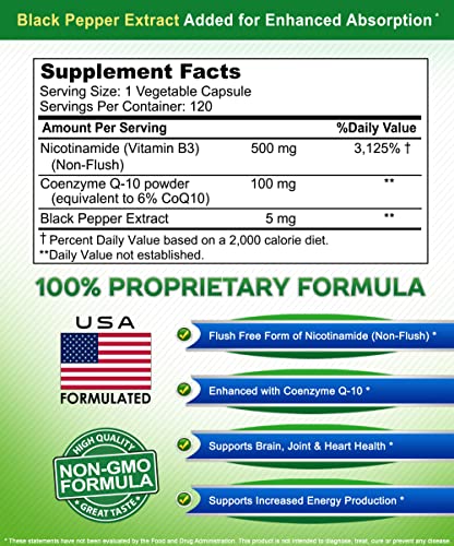 Nicotinamide capsules for skin health