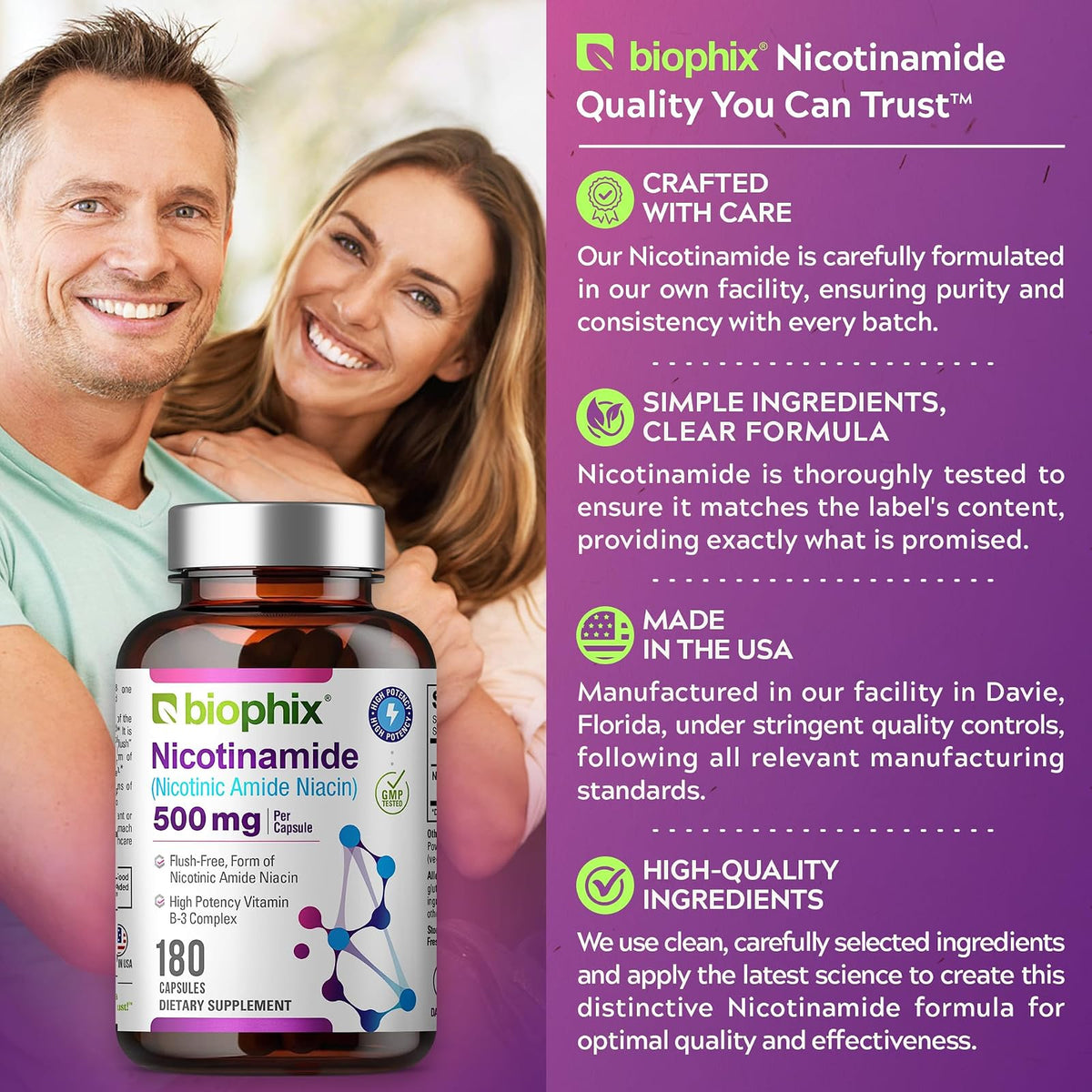 Nicotinamide for healthy aging