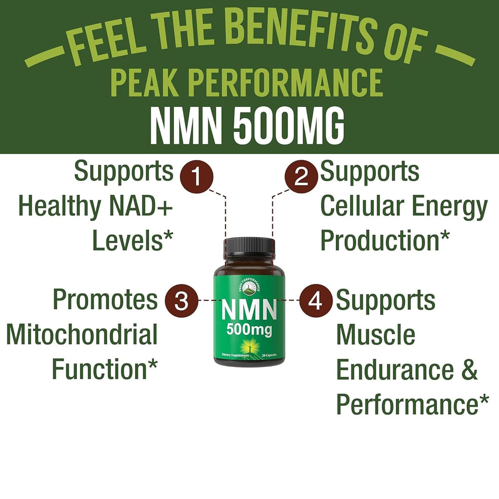 Nicotinamide mononucleotide 500 mg capsules