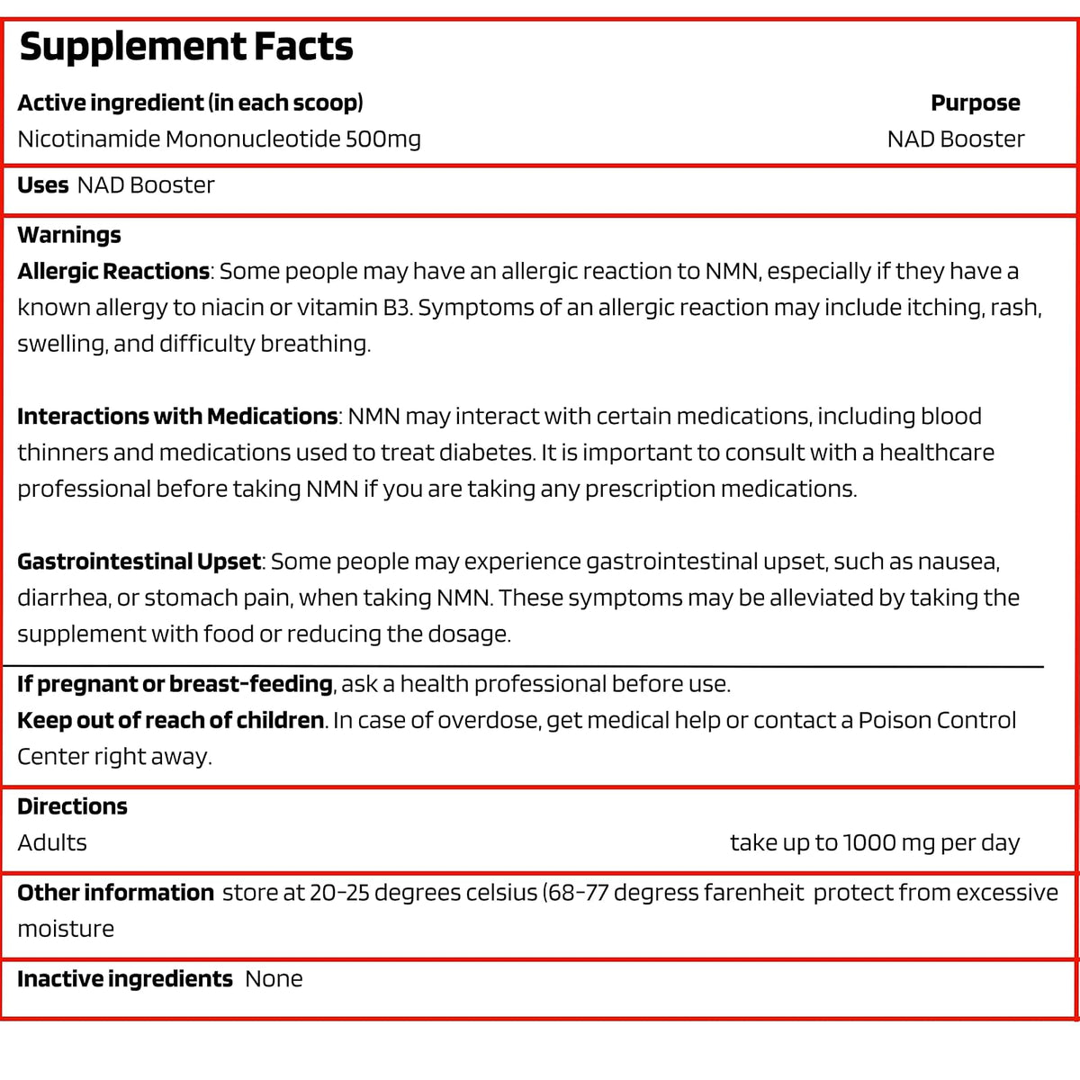 Nicotinamide Mononucleotide health support