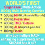 Nicotinamide riboside 1500 mg gummies