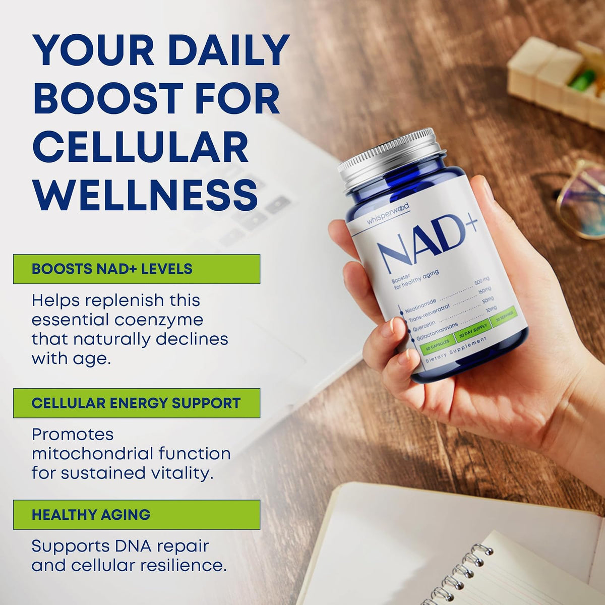 Nicotinamide riboside for metabolic support