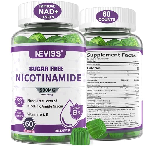 Nicotinamide Vitamin B3 gummies for energy